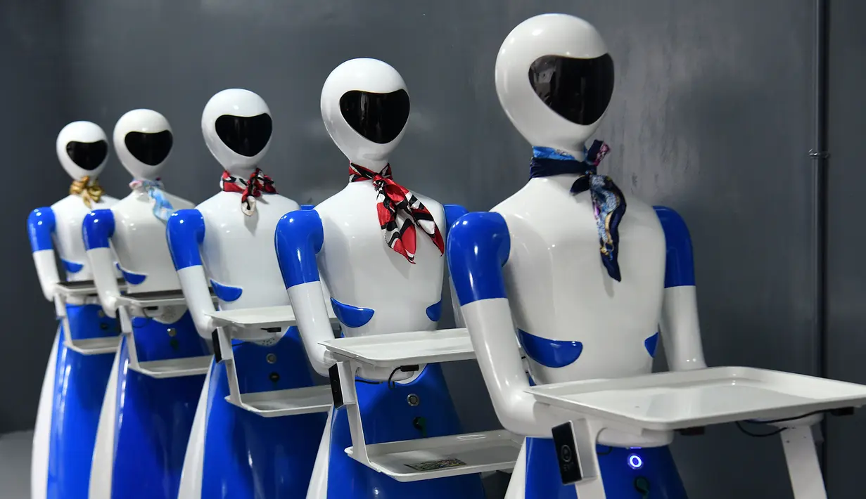 FOTO: Restoran di India Pekerjakan Robot sebagai Pelayan - Foto ...