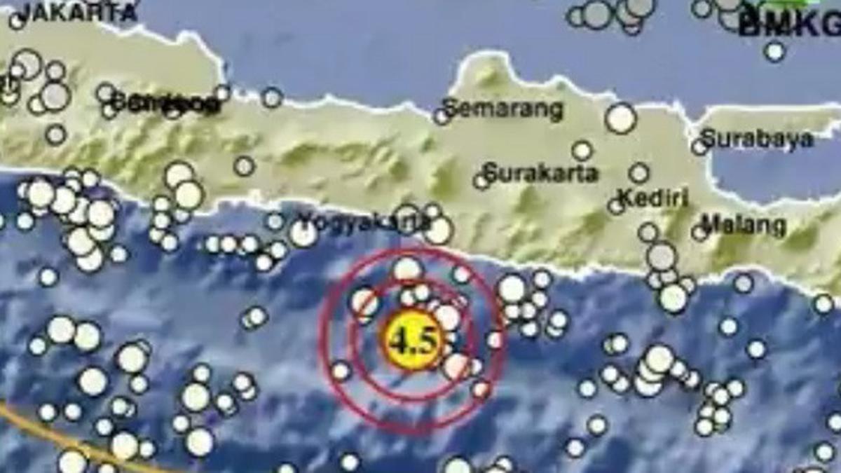 Gempa Magnitudo 4,5 Getarkan Gunungkidul - Regional Liputan6.com