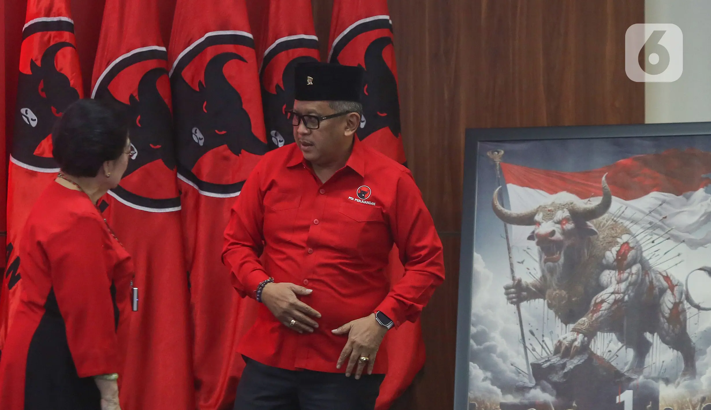 Megawati Lantik Pengurus Baru DPP PDIP - Foto Liputan6.com