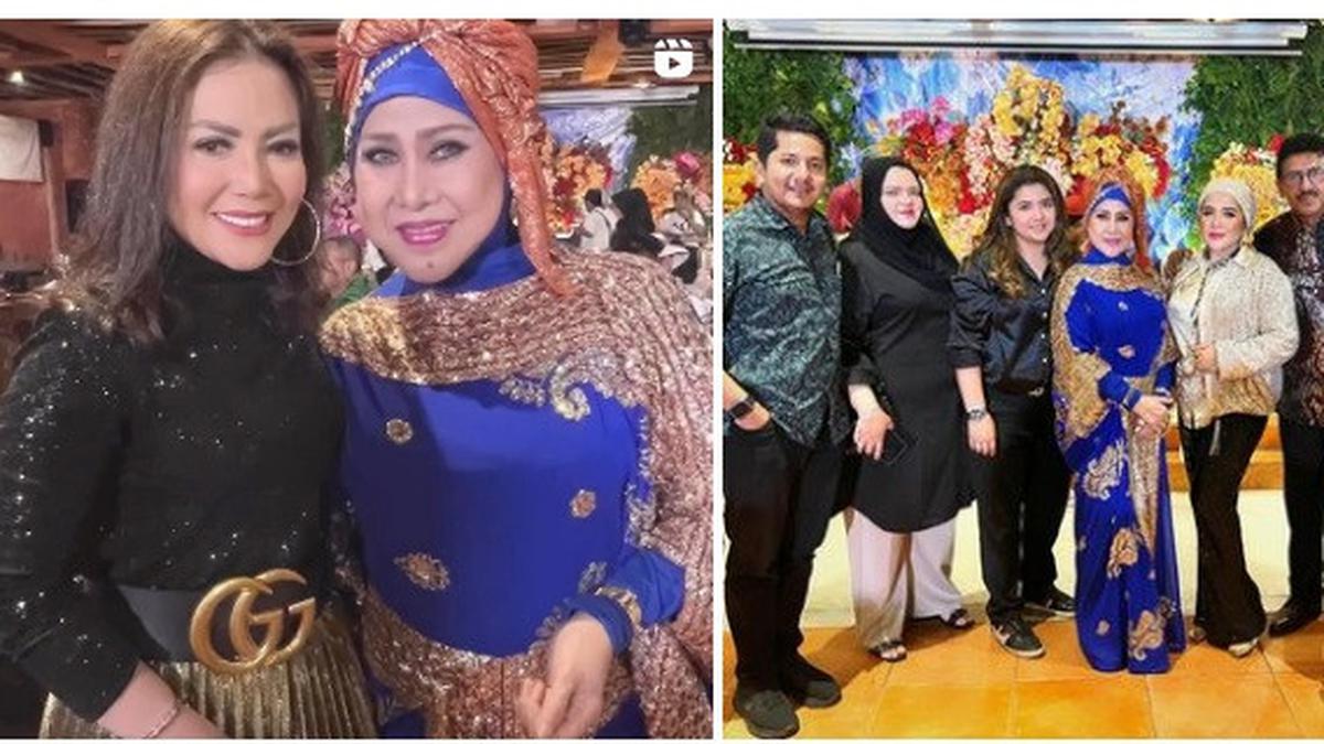 6 Potret Pesta Ultah Elvy Sukaesih ke-72, Ajang Reuni Artis Senior yang ...