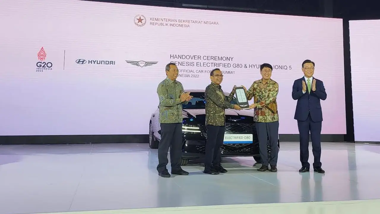 Dukung KTT G20, Hyundai Serahkan 393 Unit Mobil Listrik Genesis Electrified 80 dan IONIQ 5 ...