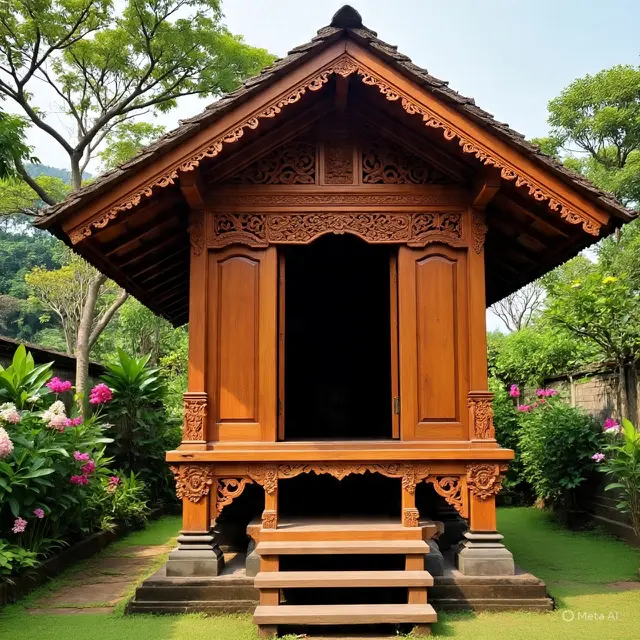 7 Desain Rumah Gebyok Sederhana, Perpaduan Gaya Klasik Jawa dan ...