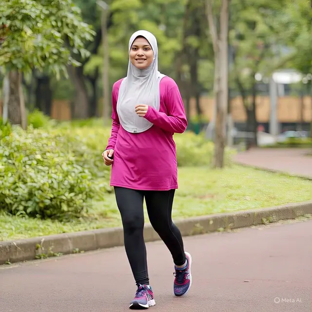 6 Outfit Jogging Wanita Hijab Simple, Tetap Catchy dan Nyaman Saat Olahraga - Hot Liputan6.com