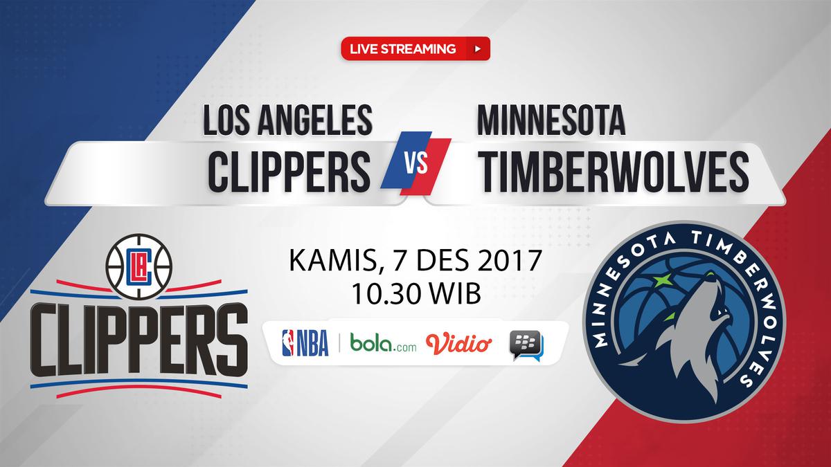 Saksikan Live Streaming Clippers Vs Timberwolves di Bola.com - NBA Bola.com