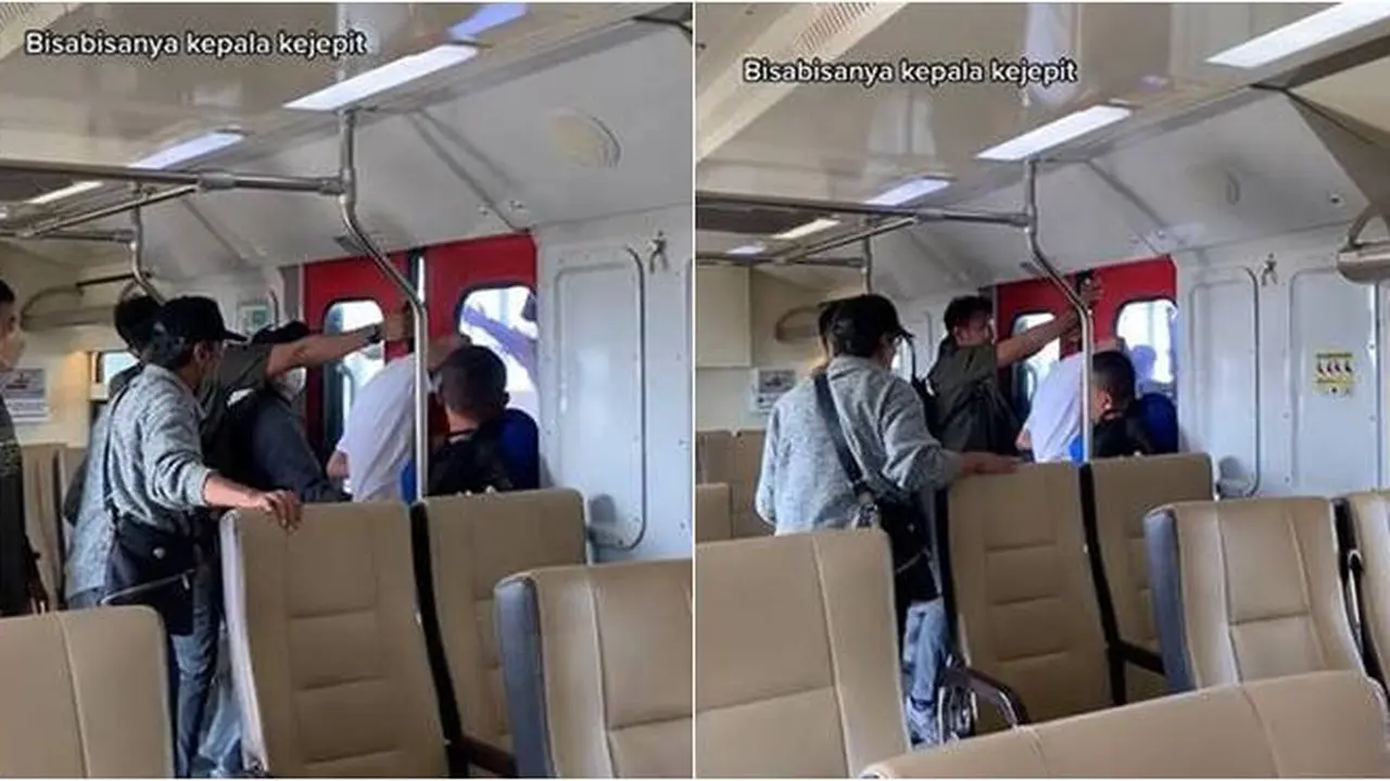 Viral, Detik-Detik Kepala Penumpang Terjepit Pintu Kereta Bandara YIA ...