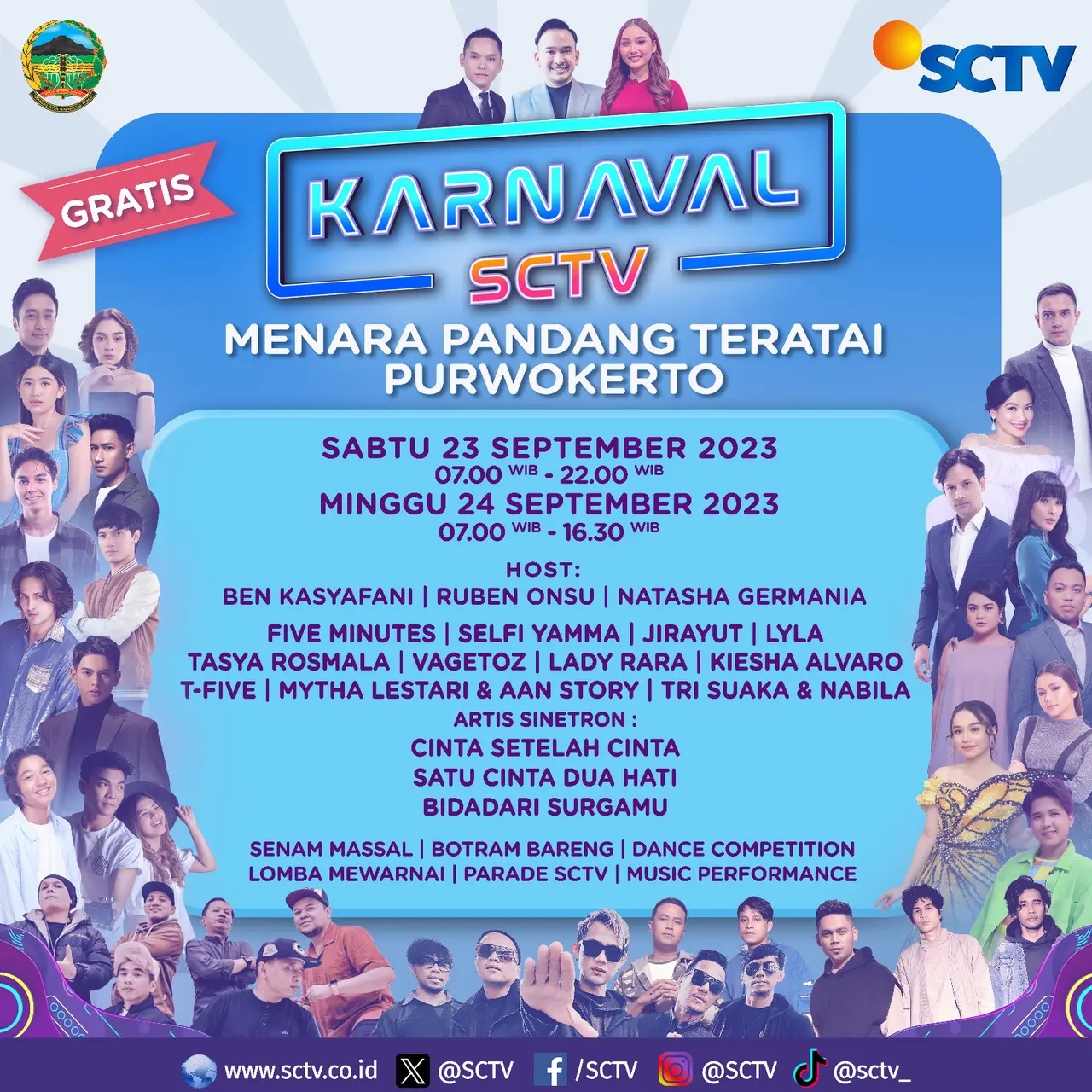Live Streaming SCTV Panggung Spesial Karnaval di Menara Pandang Teratai ...