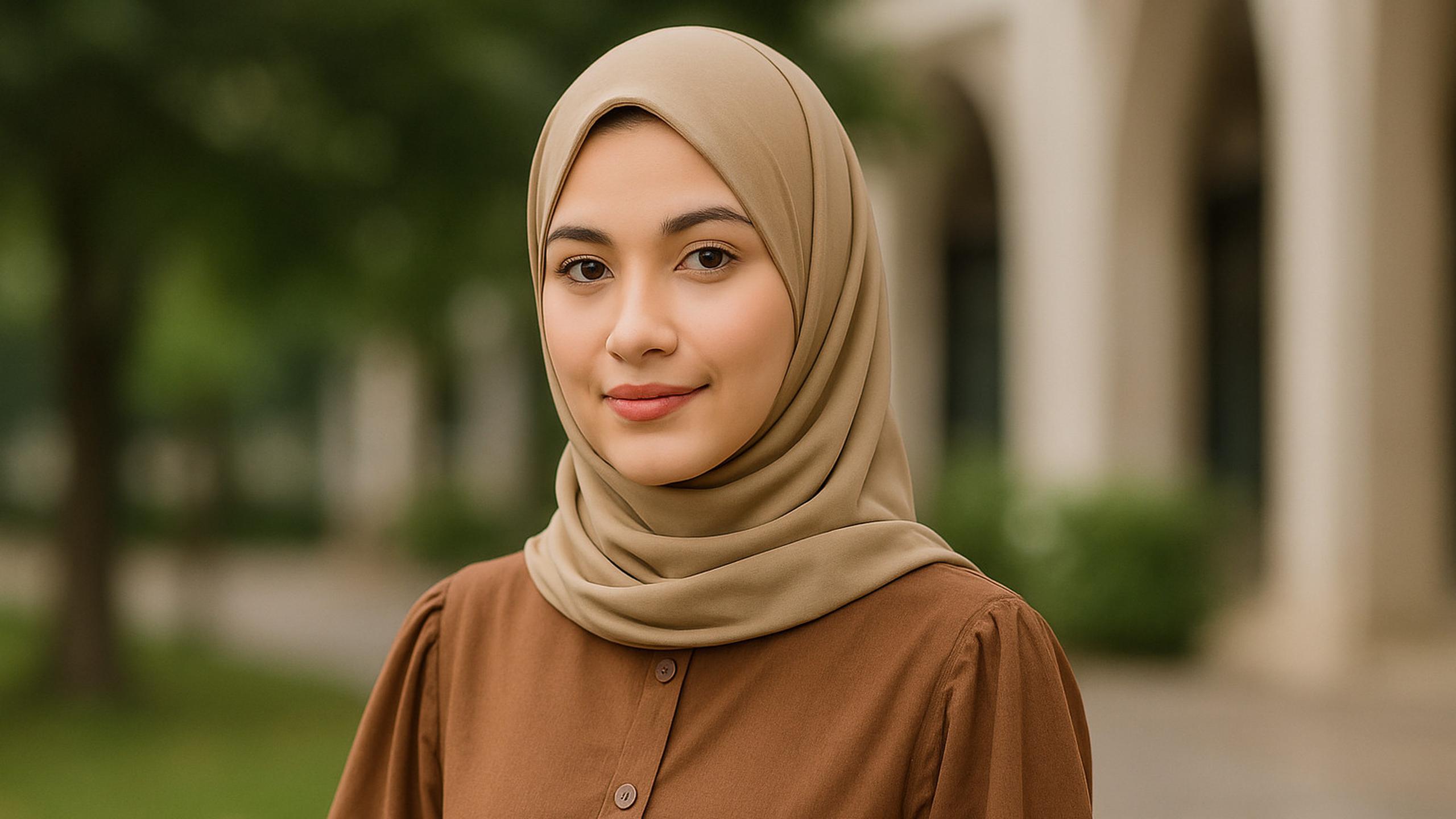 12 Warna Jilbab 2025 yang Cocok Dipadukan dengan Baju Coklat, Tak ...