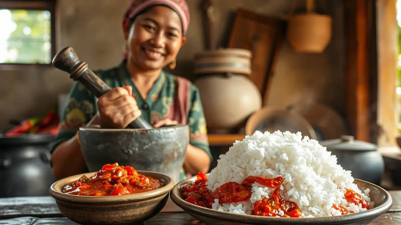 Resep Sambal Tempong, Pedas Nikmat Khas Banyuwangi - Feeds Liputan6.com
