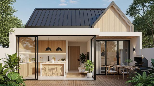 7 Model Rumah Mini Tapi Punya Dapur Terbuka dan Teras Belakang yang ...