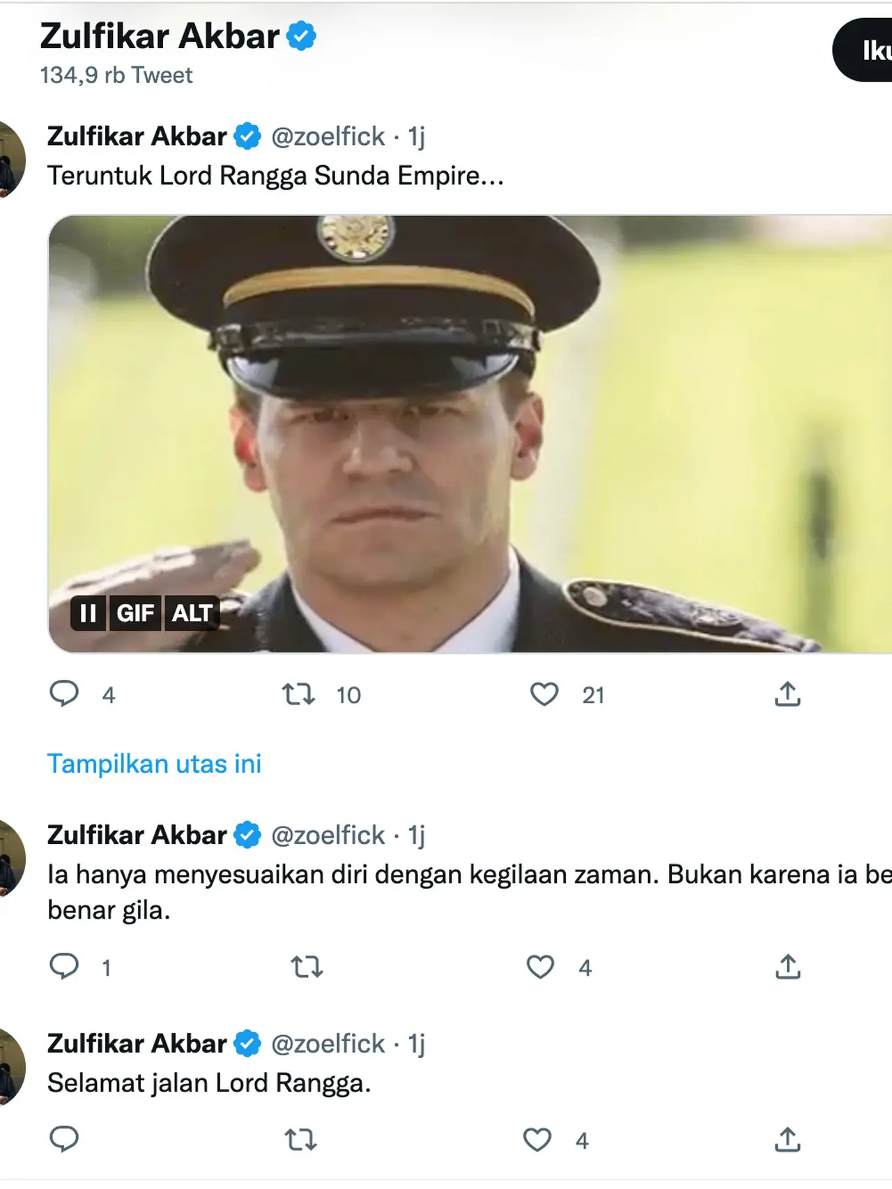 Lord Rangga Tembus Trending Topic, Petinggi Sunda Empire Meninggal ...