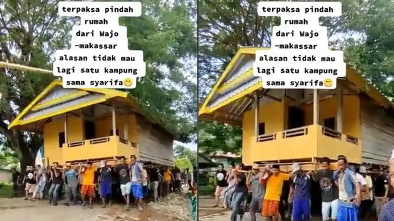 Viral Warga Makassar Gotong Royong Angkat Rumah untuk Pindahan ...