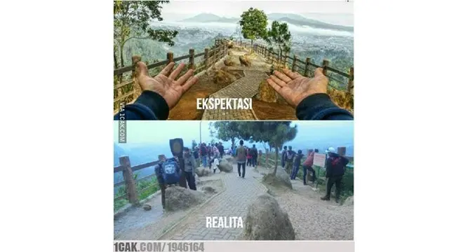 6 Meme Ekspektasi Vs Realita saat Liburan Ini Bikin Ngelus Dada - Hot ...
