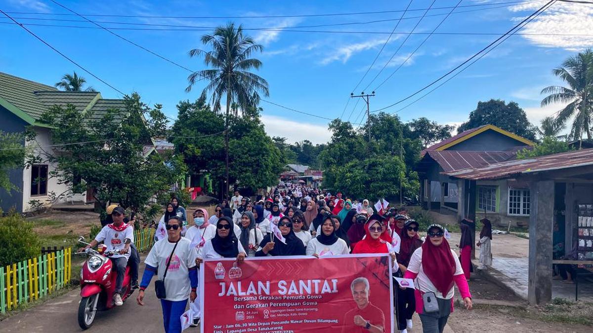 Gandeng Warga, Pemuda dan Perempuan Ganjar Gelar Jalan Santai di Gowa ...