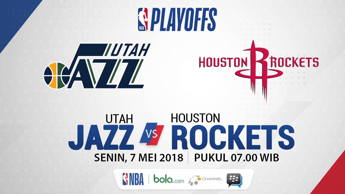 Saksikan Live Streaming di O Channel: Utah Jazz Vs Houston Rockets