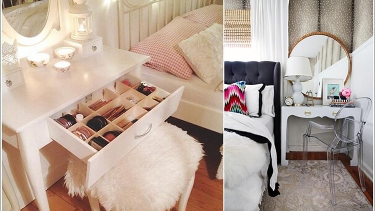 Inspirasi Desain Meja Rias Super Praktis dan Cantik - Photo Fimela.com