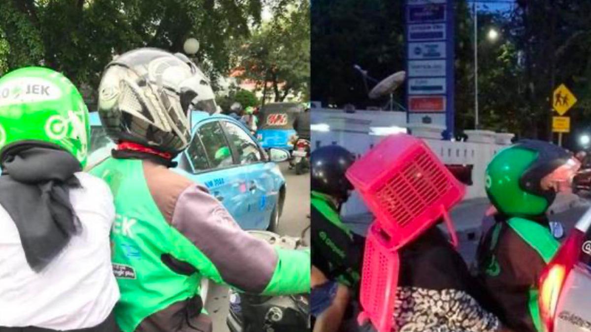 7 Posisi Duduk Tak Wajar Penumpang Ojol, Bikin Heran - Berita Otosia.com