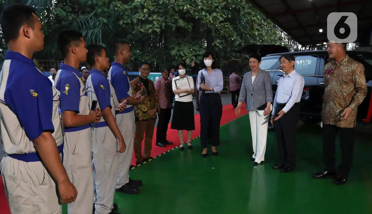 Kaisar Jepang Naruhito Kunjungi SMK Mitra Industri M2100 di Bekasi - Foto Liputan6.com