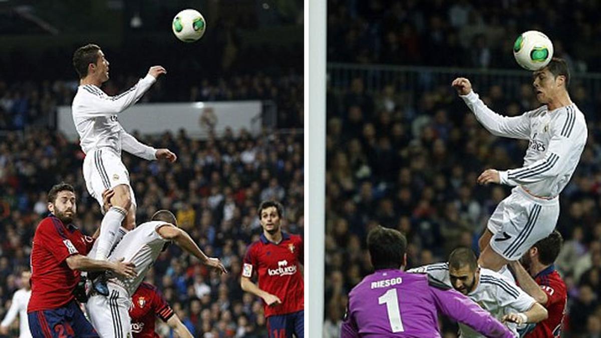 5 Lompatan Terbang Cristiano Ronaldo yang Mengundang Decak Kagum