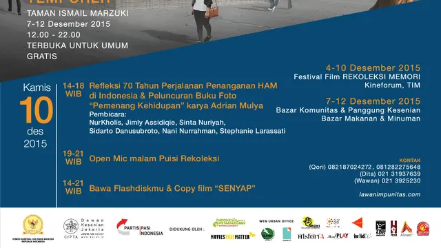 Copy Film “Senyap” di Rekoleksi Memori Hari Ini - Lifestyle Liputan6.com