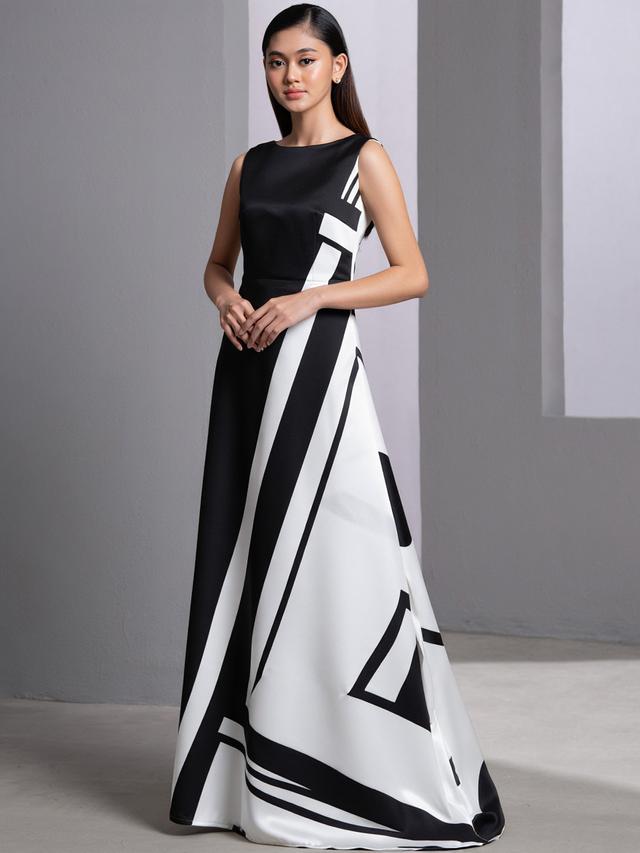 9 Model Long Dress Pesta A-Line Monokrom Terbaru, Pilihan Tepat untuk ...
