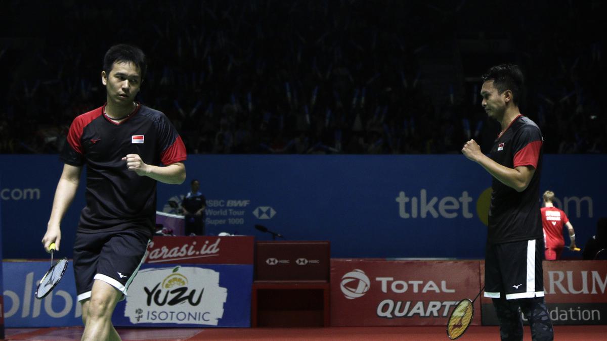 Ahsan / Hendra Segel Tiket Perempat Final Indonesia Open 2019