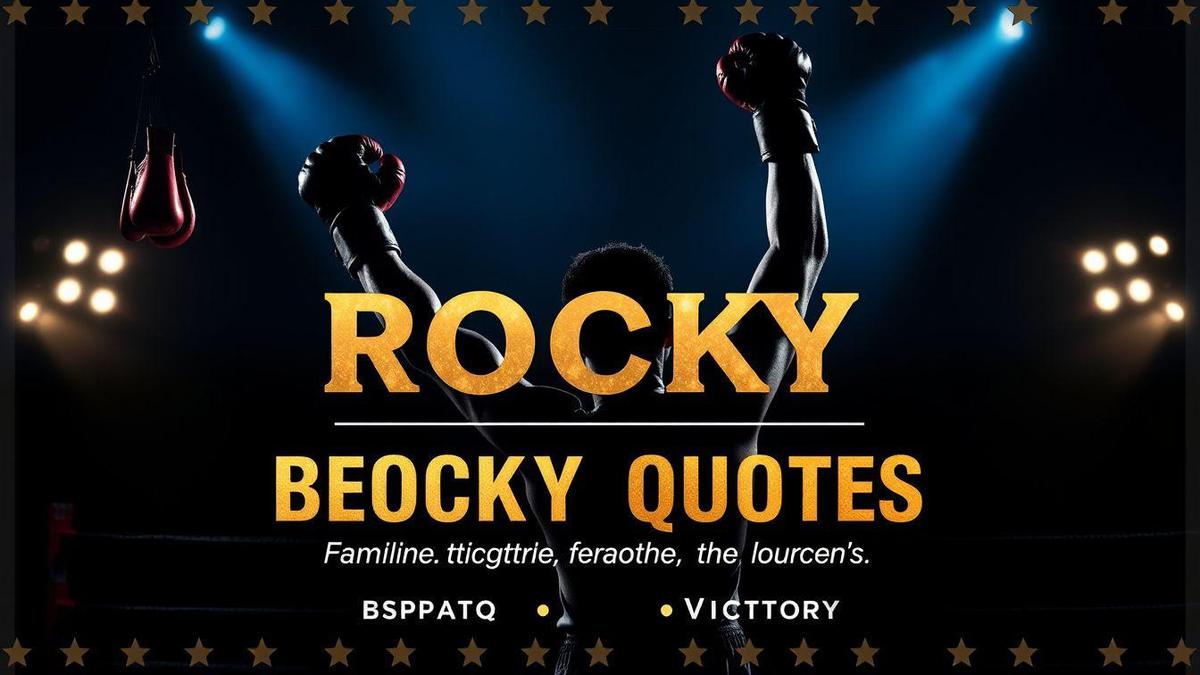 Best Rocky Quote Collection: Famous Words from the Boxing Legend