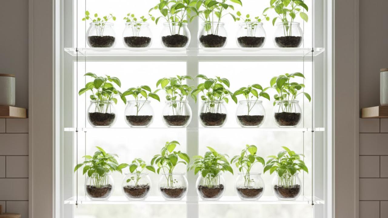 10 Ide Model Kebun Mini Tanaman Herbal dalam Rak, Lengkap DIY Praktisnya