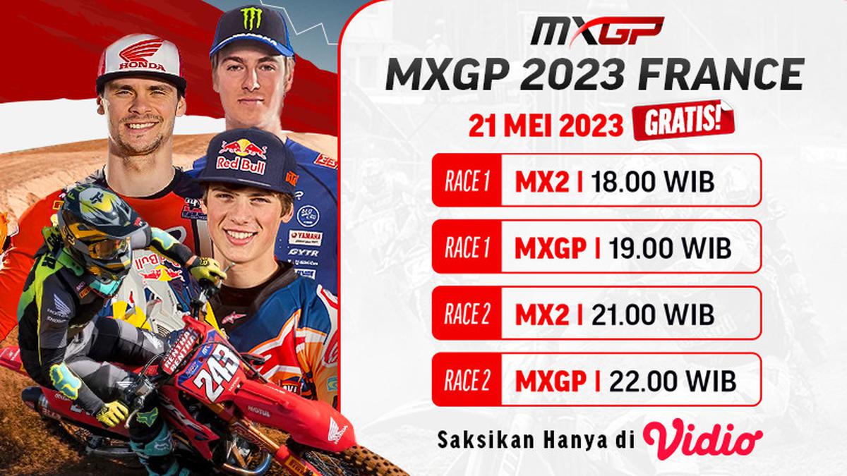 Saksikan Live Streaming MXGP Prancis 2023, Gratis di Vidio