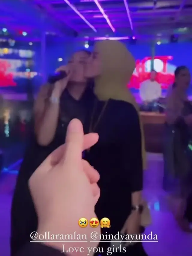 6 Momen Olla Ramlan Peluk Cium Nindy Ayunda di Pesta Elena Lubis, Sudah ...