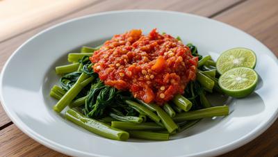 Resep Plecing Kangkung, Hidangan Khas Lombok yang Pedas dan Segar