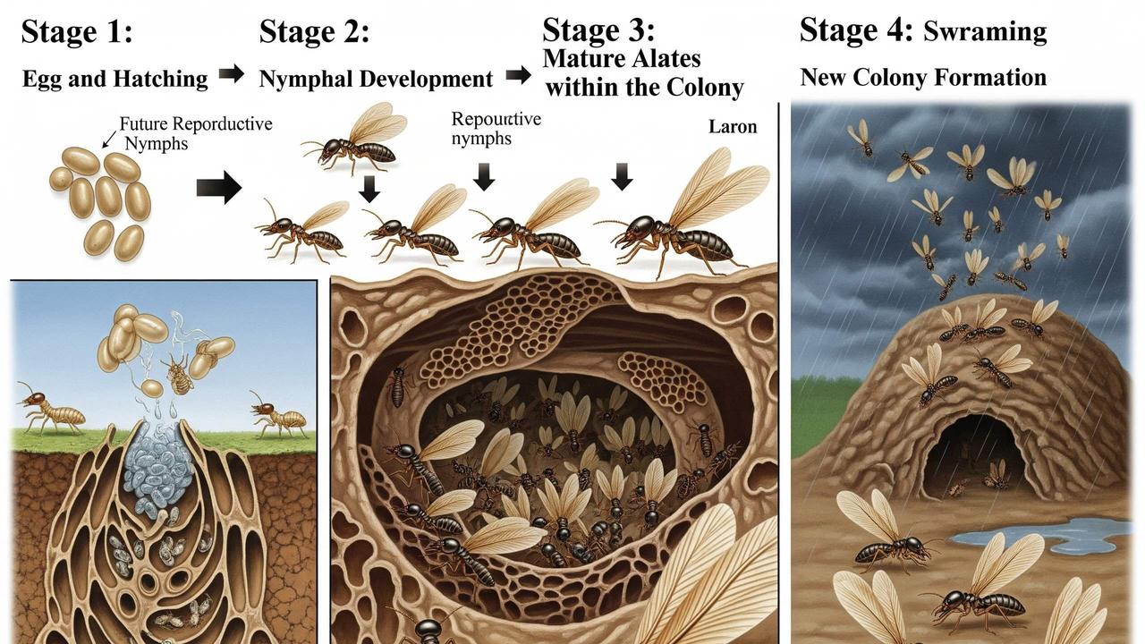 Berapa Lama Rayap Berubah Jadi Laron? Pahami Siklus Hidup dan Tanda ...