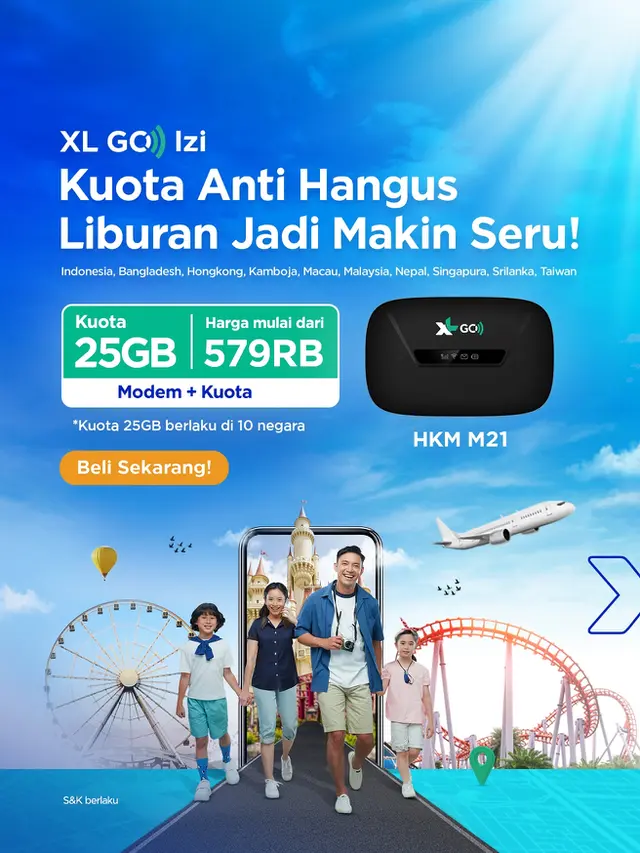 Bebas Internetan di Mana Saja Pakai XL GO IZI, Begini Cara Aktivasinya! - Tekno Liputan6.com