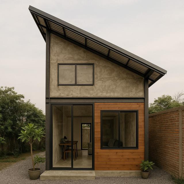 7 Model Rumah 5×8 Atap Asimetris Unik yang Estetik, Beda dari yang Lain