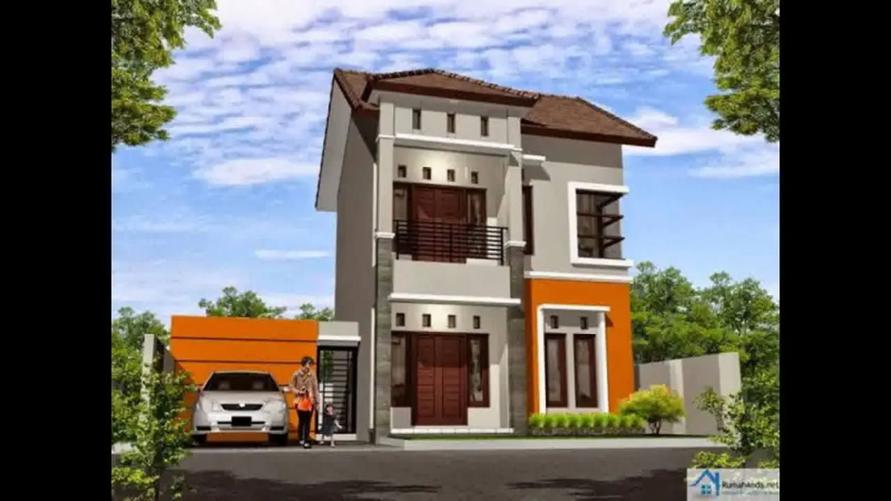 Ide Desain Rumah 8x10 Meter 2 Lantai, Lengkap dengan Denah dan Tampak ...