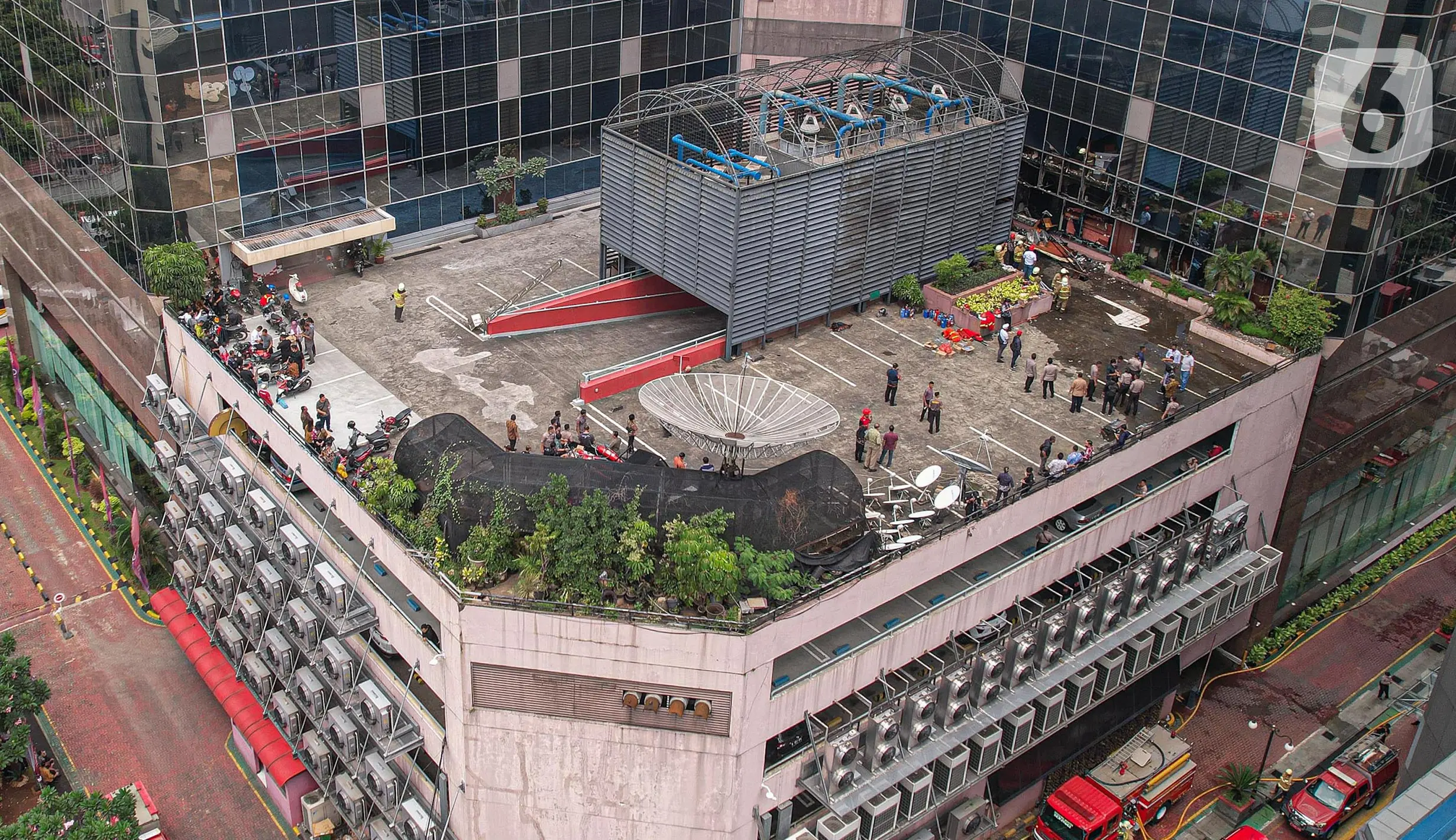 Kondisi Terkini Usai Kebakaran Gedung Kemenkumham - Foto Liputan6.com