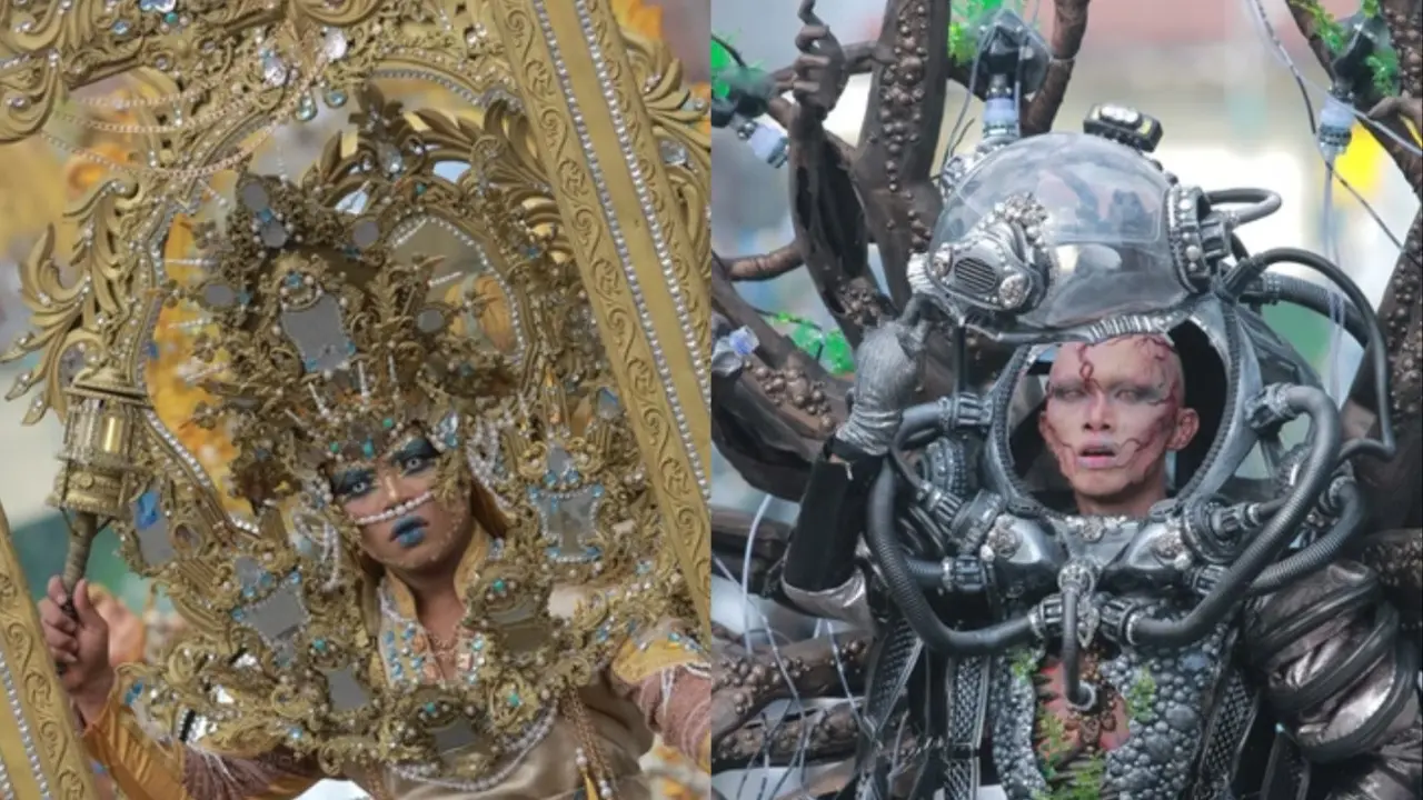 9 Gaya Artis di Jember Fashion Carnaval 2025, Kostum Rossa Curi ...
