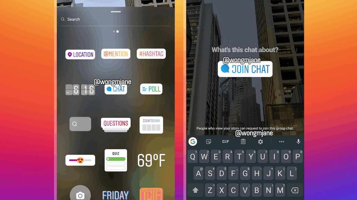 Instagram Rilis Chat Sticker, Mungkinkan Pengguna Ngobrol Bareng