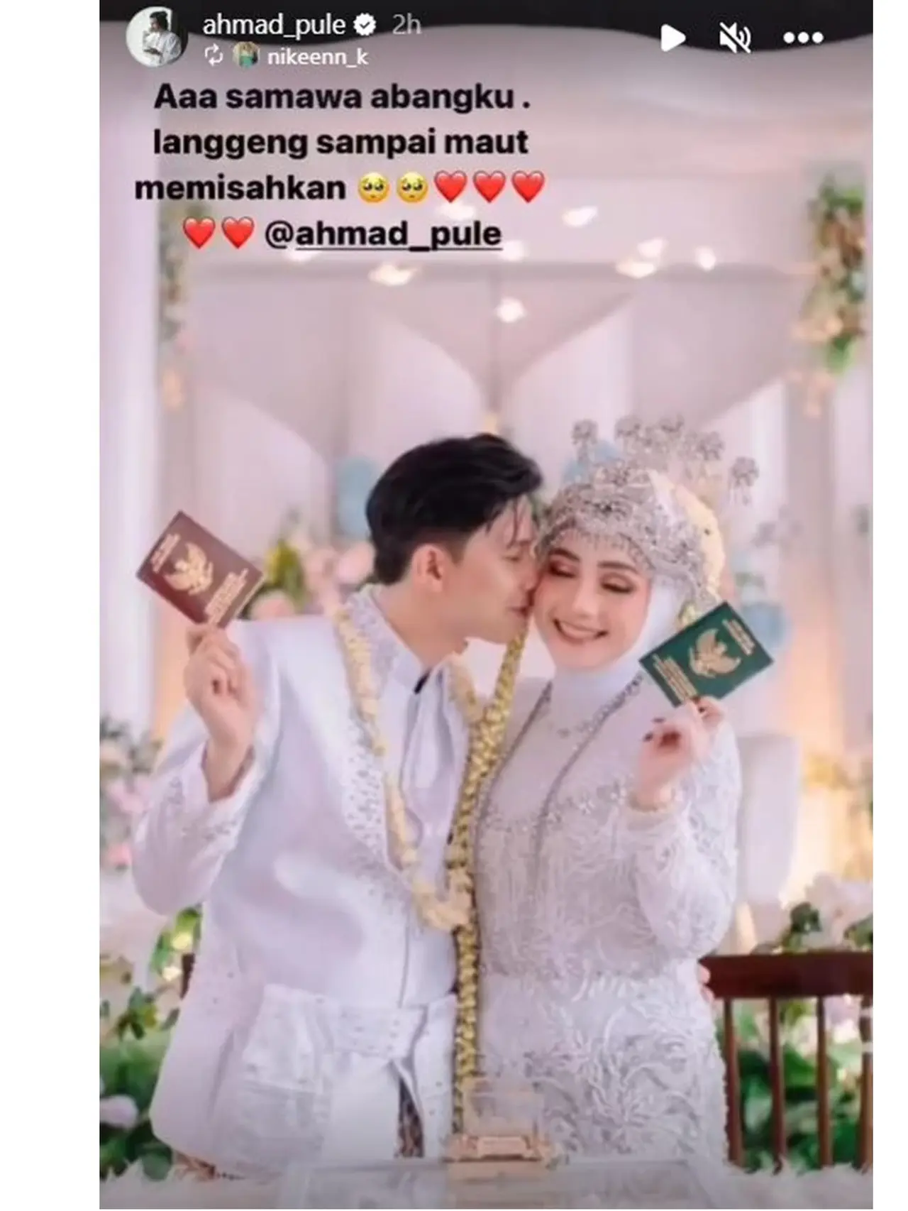 6 Potret Pernikahan Ahmad Pule Anak Komedian Mastur, Akad di Hari Ultah ...