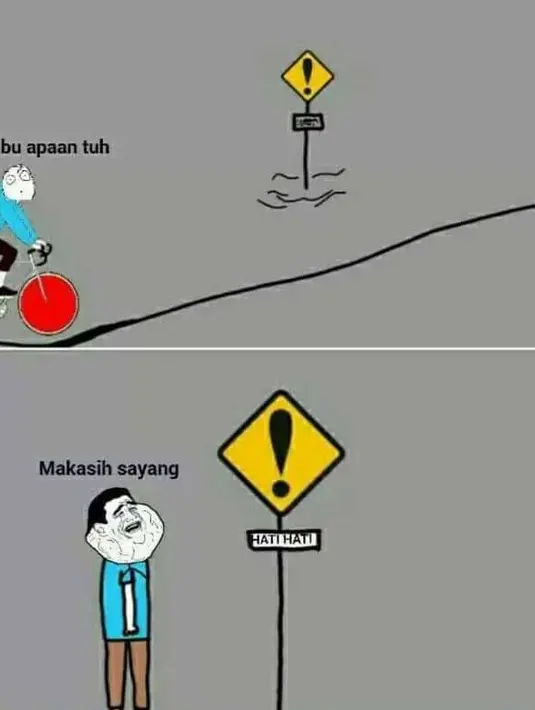 9 Meme Super Kocak Rambu Lalu Lintas, Sukses Bikin Ketawa Berat ...