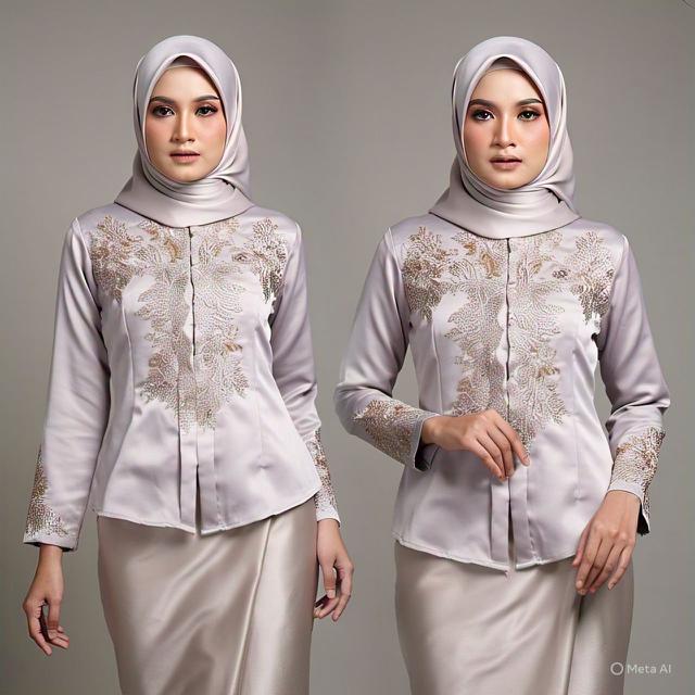 7 Model Kebaya Modern Brokat Hijab,Gaya Terbaru dan Elegan untuk ...