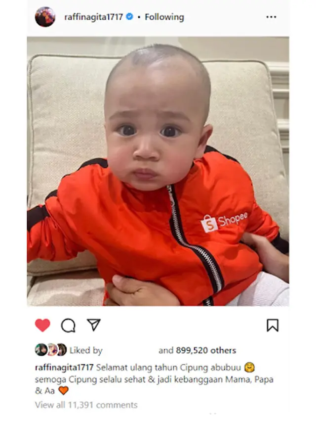 Ulang Tahun Pertama, Rayyanza 'Cipung' Didoakan Netizen se-Indonesia ...