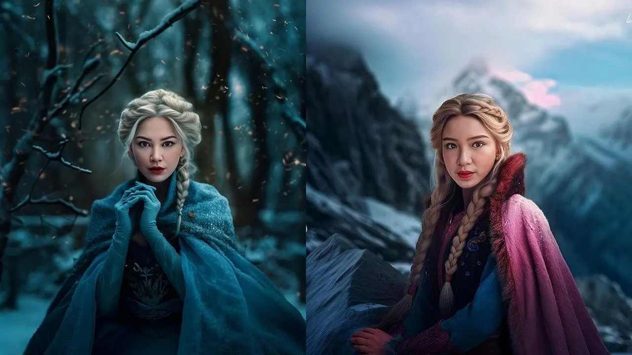 12 Editan Foto Artis Jadi Karakter Princess Disney, Nagita Jadi Belle ...
