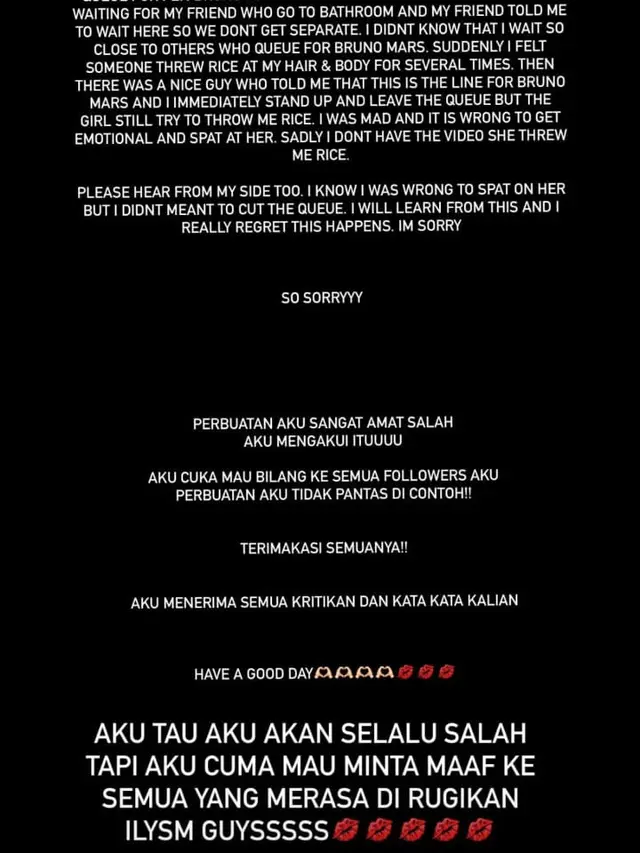Pengakuan Selebgram Una Dembler soal Insiden Ludahi Orang di Konser ...