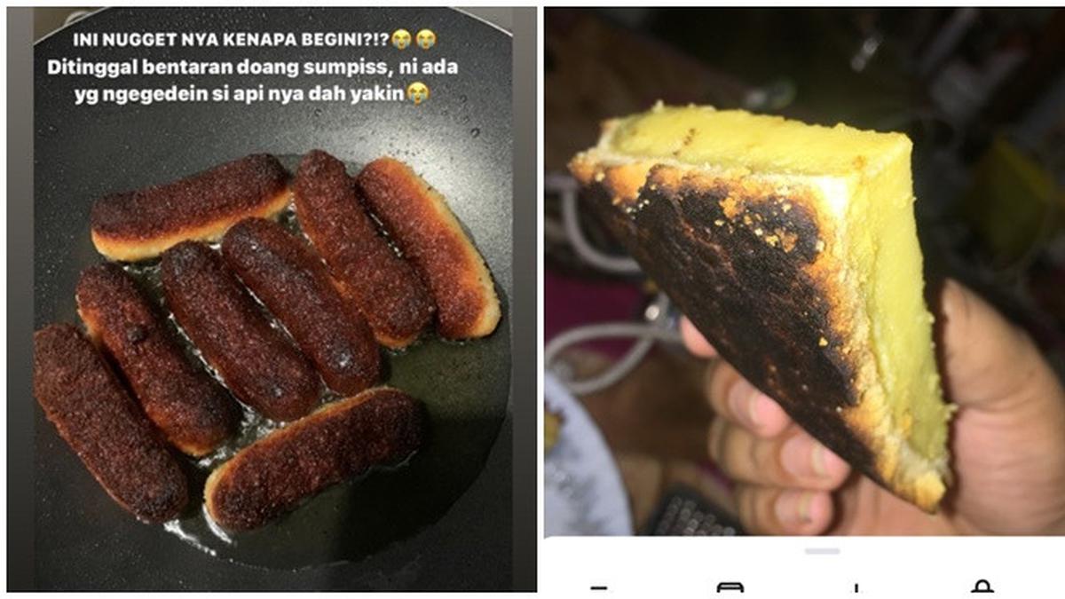6 Potret Makanan Setengah Gosong Ini Apes Banget, Bikin Kecewa Berat