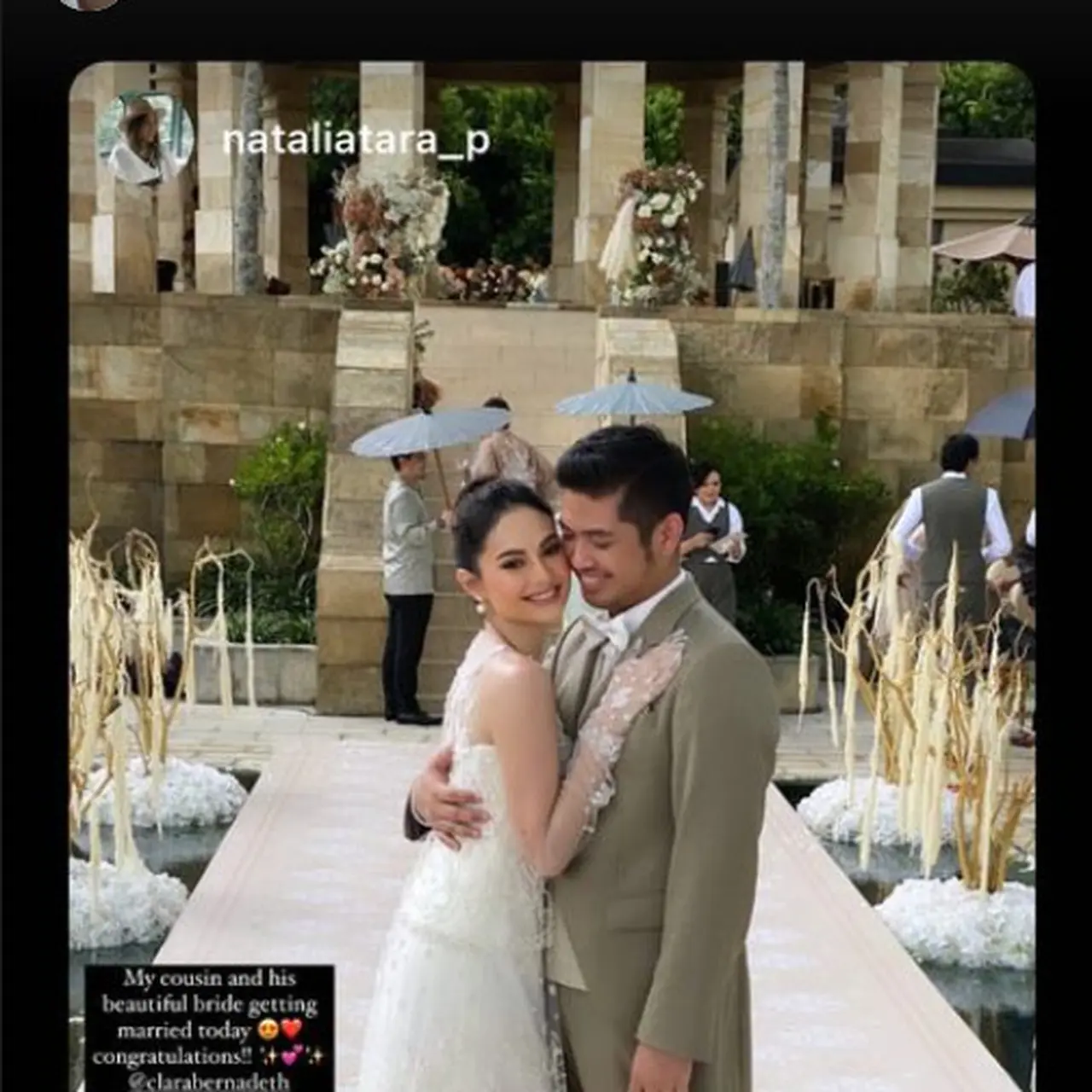 6 Momen Pernikahan Artis Clara Bernadeth, Elegan dan Bernuansa Putih ...