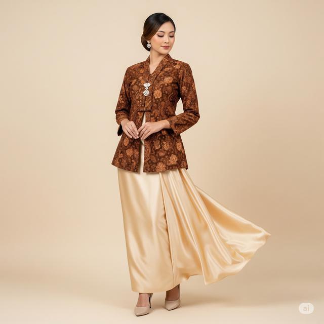 15 Model Batik Wanita Kombinasi Satin yang Elegan dan Memukau, Cocok ...