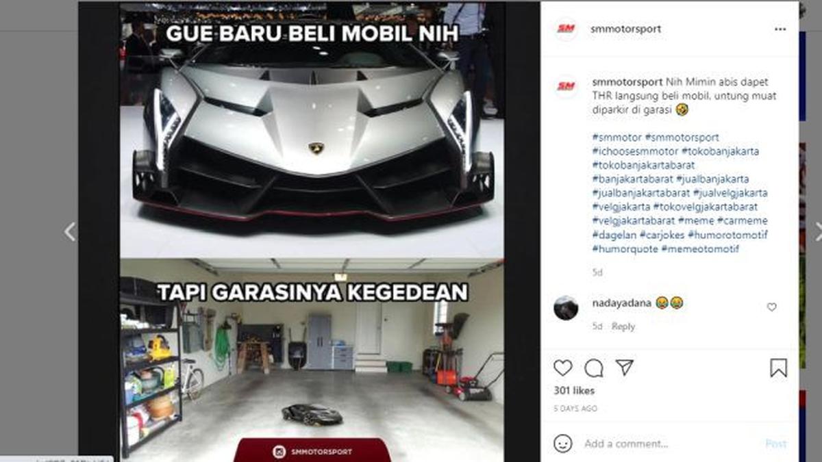 Meme Otomotif: Beli Mobil Mewah, Tapi Garasinya Terlalu Besar ...