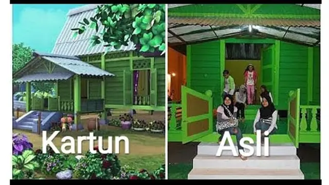 6 Potret Penampakan Rumah Upin Ipin di Dunia Nyata, Kamar Opah dan Kak ...