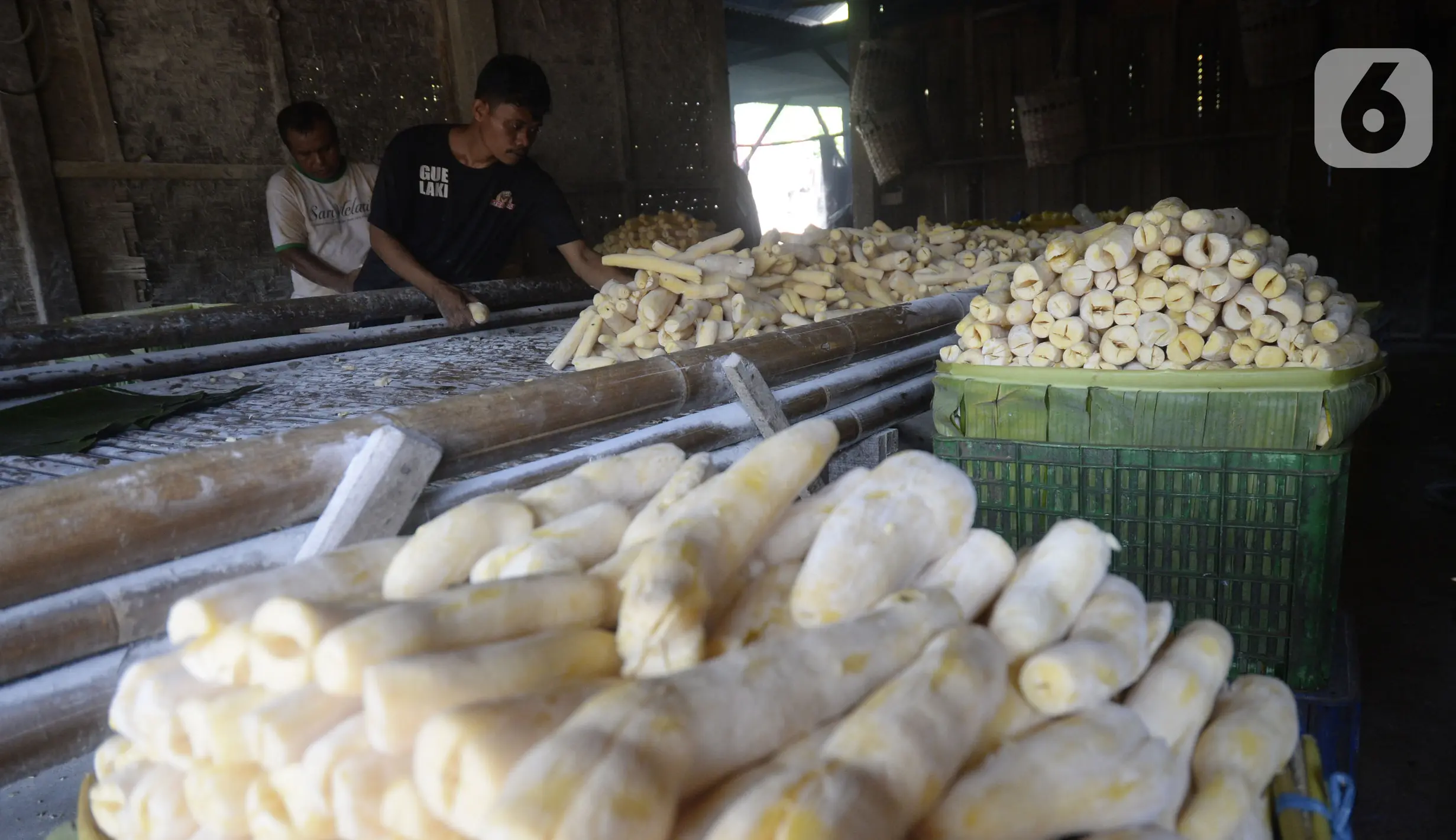 FOTO: Melihat Proses Pembuatan Tape Singkong - Foto Liputan6.com