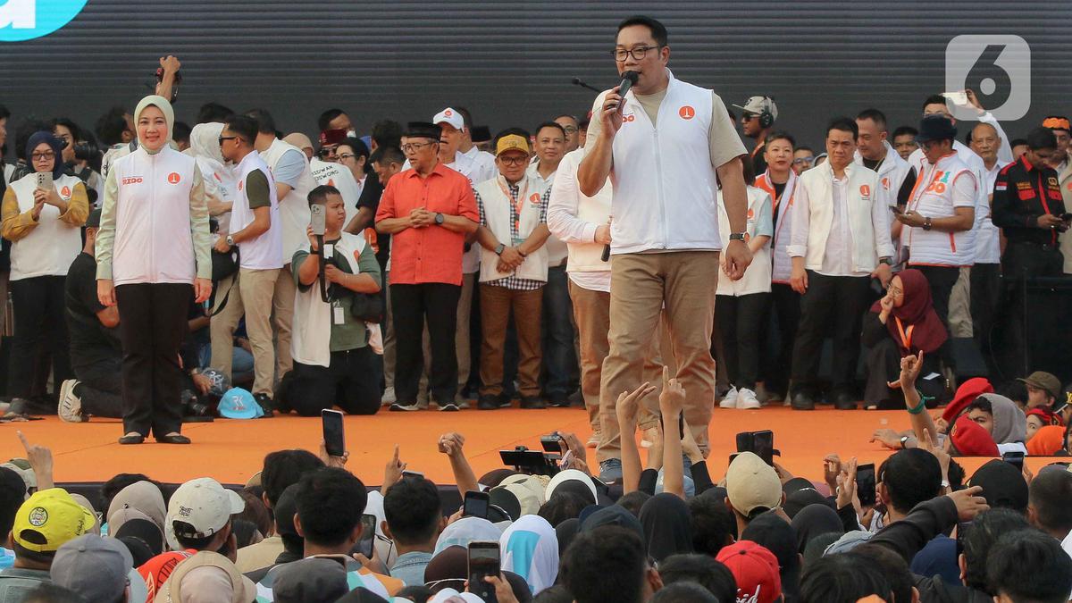 5 Pernyataan Ridwan Kamil saat Kampanye Akbar, Janjikan Sekolah Gratis ...